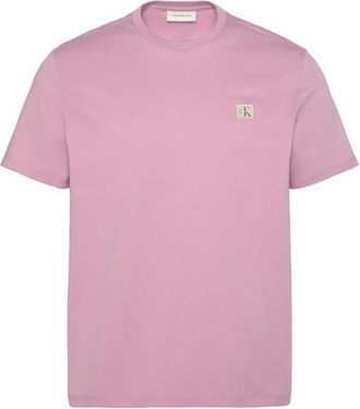 Calvin Klein SS Badge 30S Jersey Classic Tee LV04RC272G Tees, Rose (Orchid Haze), M, Rose (Orchid Haze), M