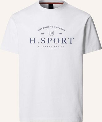 Hackett T-Shirt Hs Script Tee weiss