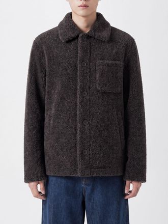 Herno Manteau court droit en fausse fourrure