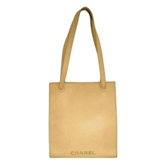 Chanel Pre-owned Leder Schultertasche - - Pre-owned - Damen - Beige - ONE SIZE