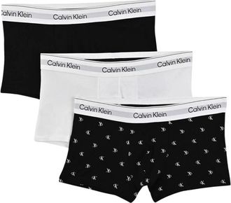 Calvin Klein Homme, Sous-v&ecirc;tements, Multicolore, Taille: XL Icon Cotton Stretch 3-Pack Low Rise Trunk