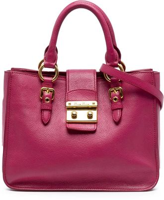 Miu Miu Hobo Bags - Goatskin Madras Satchel - Gr. unisize - in Gold - für Damen