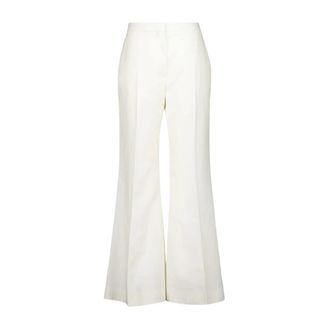 Givenchy Wei&szlig;e Ausgestellte Leinenhose - - Trousers - Damen - Wei&szlig; - M
