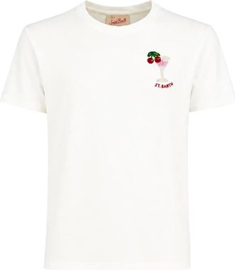 MC2 Saint Barth Femme, Tops, Blanc, Taille: 42 FR Emilie T-Shirt