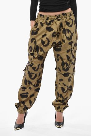 Stella McCartney Pantaloni Cargo TAYLOR in Cotone Animalier Stella McCartney