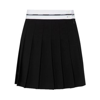 Hinnominate Hinnominate, Femme, Jupes, Noir, Taille: 38 FR Mini-jupe pliss&eacute;e courte