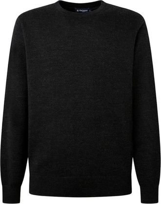 Hackett Pull en maille jacquard &agrave; chevrons - Homme - Pulls - Noir - Taille: M