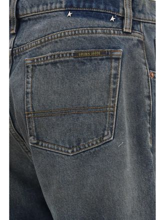 Golden Goose Mens Jeans Patrick Blue Cotton Trousers