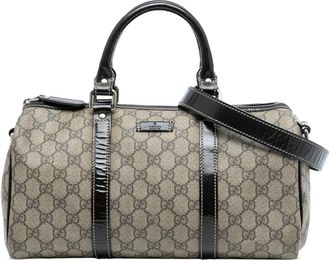 Gucci Hobo Bags - GG Supreme Joy Boston - Gr. unisize - in Braun - f&uuml;r Damen