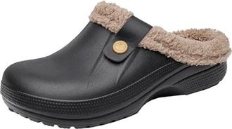 Generic Sabots doubl&eacute;s de fourrure pour homme et femme - Chauds, duveteux - Pantoufles chaudes - Pour lhiver - Imperm&eacute;able &agrave; leau - Pour lint&eacute;rieur et lext&eacute;ri