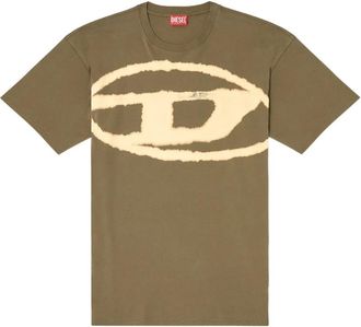 Diesel T-Boxt-Bleach T-shirt - Gr&uuml;n