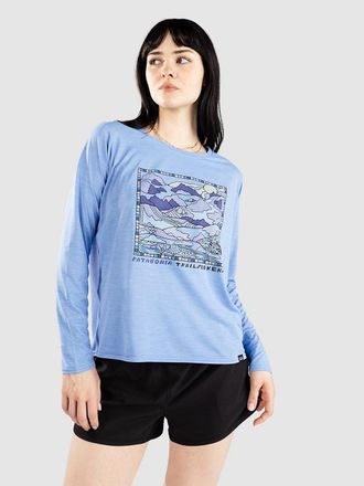 Patagonia Cap Cool Daily Graphic Lycra &agrave; longues manches bleu