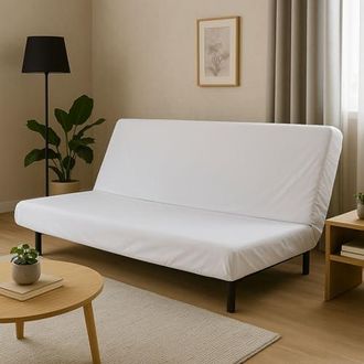 Someo Drap Housse Blanc pour Matelas clic-clac Bonnet 20 cm 120x190