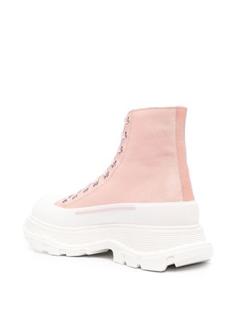 Alexander McQueen Tread Slick Ankle Boot - Pink