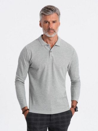 Ombre Longsleeve Herren Longsleeve mit Polokragen