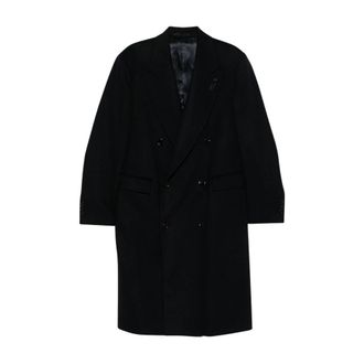 Lardini Schwarze M&auml;ntel f&uuml;r M&auml;nner - - Coats - Herren - Schwarzk - M