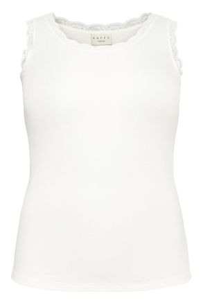 Kaffe Curve Jerseytop KComia XL, Chalk