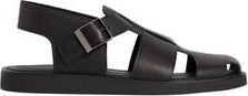 Calvin Klein Sandales plates en cuir vegan
