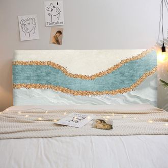 Generic Kopfteilbezug Bettkopfteil Hussen F&uuml;r Einzel-/Kingsize-/Doppelbett-Kopfteile Waschbarer Elastischer Bett Kopfteil Abdeckung Bett Kopfteil Staubschutzb