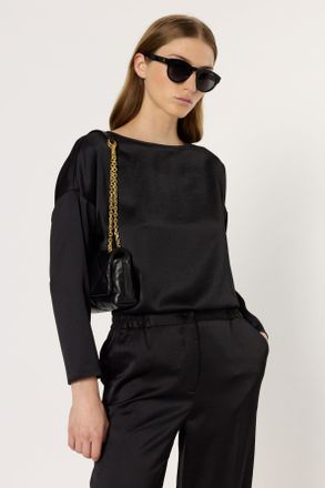 Gerard Darel Top fluide en satin - ANGELE - Noir