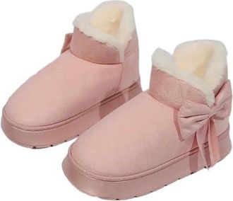 Generic NYSBH Chaussons dint&eacute;rieur en polaire &eacute;paisse avec doublure douce pour femme, rose, 39.5 EU