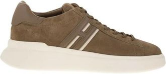 Hogan Homme, Chaussures, Brun, Taille: 43 EU H580 Suede Baskets
