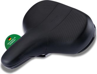 CONTEC Fahrradsattel Sonic, 257x219 mm, aus Polyurethan und Nylon, Stoßdämpfend, bequemer Fahrradsattel, Skala, Gemütlicher Fahrrad Sattel für Herren & Damen