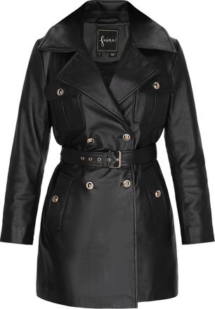 Faina Mantel Frauen Schwarz