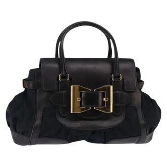 Gucci Sac &agrave; main en toile Pre-owned - Femme - Pre-owned - Noir - Taille: ONE Size