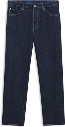 HUGO BOSS Hommes Carpenter/4 Jean Baggy en Denim Bleu foncé