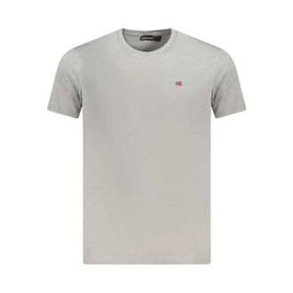 Napapijri Kurzarm-Rundhals-T-Shirt - - Tops - Herren - Grau - 2XL