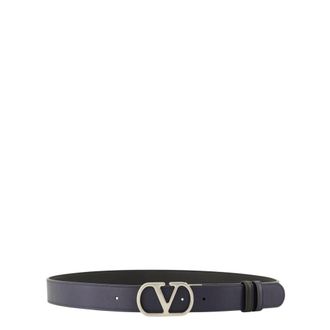 Valentino Garavani Homme, Accessoires, Bleu, Taille: 95 CM Ceinture r&eacute;versible VLogo Signature