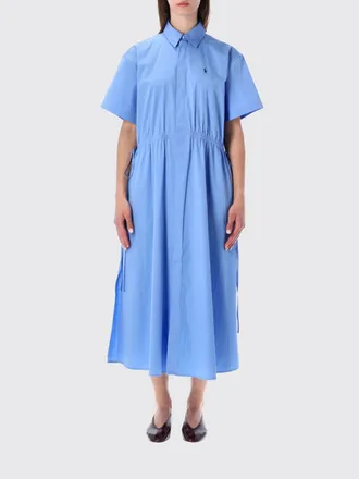 Polo Ralph Lauren Midi-Hemdblusenkleid aus Baumwolle mit gesticktem Logo