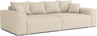 Generic FEDVE Rio Couch Big Sofa mit Schlaffunktion | 300x140 cm | Modernes, ausziehbares Sofa im LOFT-Stil | Praktische Bettkästen| Perfekt für Wohnzimmer un
