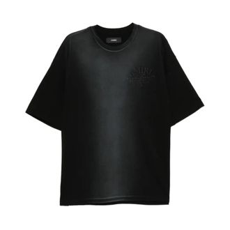 Amiri Embroidered Logo T-Shirt - - Tops - Herren - Schwarzk - 2XL