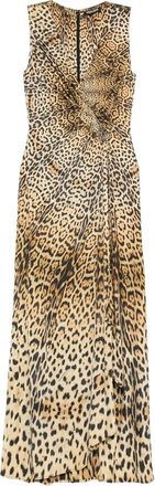 Roberto Cavalli Twisted Animal-print Dress