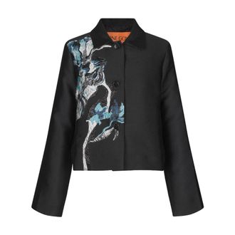 Stine Goya Schicke Jacquard-Jacke mit umweltfreundlichem Stoff - - Jackets - Damen - Schwarzk - S