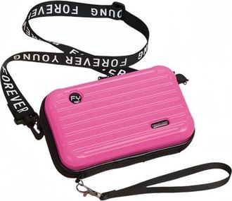 Generic Mini sac &agrave; bandouli&egrave;re - Sac &agrave; bandouli&egrave;re &eacute;l&eacute;gant et durable &agrave; coque rigide avec sangle r&eacute;glable Forever Young pour femme - Rose, rose, Small