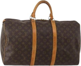 Louis Vuitton Sac Keepall 50 Boston doccasion - Femme - Pre-owned - Brun - Taille: ONE Size