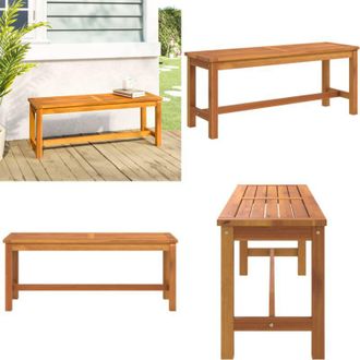 vidaXL Vidaxl - Banc de jardin 110x35x45 cm bois massif dacacia - Banc De Jardin - Mobilier De Jardin - Banc Ext&eacute;rieur - Acacia - Bois Massif - Home &