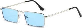 Generic Lunettes De Soleil M&eacute;talliques For La Conduite, For Hommes Et Femmes, Id&eacute;ales For Les Vacances Sports Plein Air(Blue)