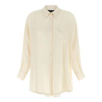 Fabiana Filippi Femme, Blouses et Chemises, Beige, Taille: 36 FR Fluid Silk Blend Shirt