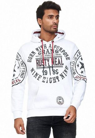 Rusty Neal Kapuzensweatshirt mit coolen Markenprints