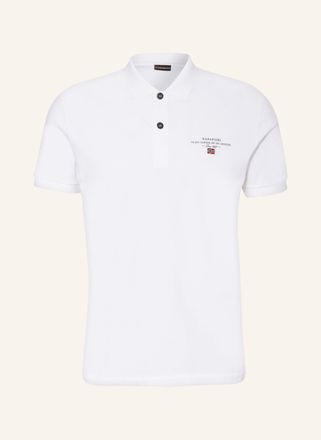Napapijri Jersey-Poloshirt Elbas Regula Fit weiss