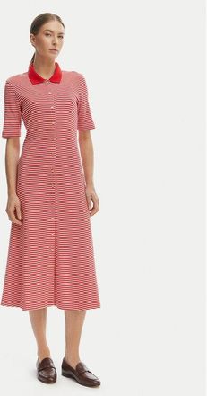Tommy Hilfiger Kleid f&uuml;r den Alltag WW0WW48776 Rot Regular Fit