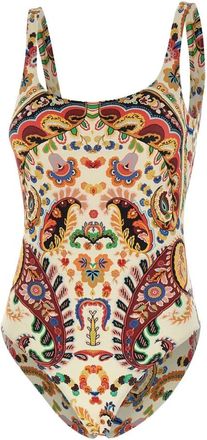 Etro Femme, Maillots de bain, Multicolore, Taille: 40 FR Maillot de bain une pi&egrave;ce &agrave; motif cachemire floral