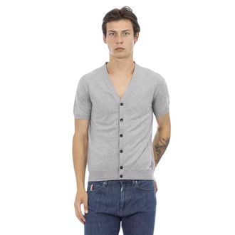 Baldinini Kurzarm-Pullover - - Knitwear - Herren - Grau - XL