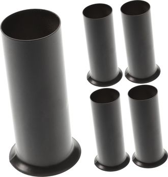BESPORTBLE 6 St&uuml;ck Teiliges Metall Kronleuchter Kerzenfassung Abdeckung Schwarz Langlebige Lampenfassung H&uuml;lse f&uuml;r Leuchten Einfache Montage Kompatibel mit Meist