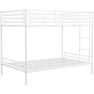Vente-Unique Lits superpos&eacute;s - 2 x 120 x 190 cm - Blanc - DUOTIS II