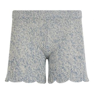 Red Valentino Soft Shorts mit gewelltem Saum - - Shorts - Damen - Blau - S